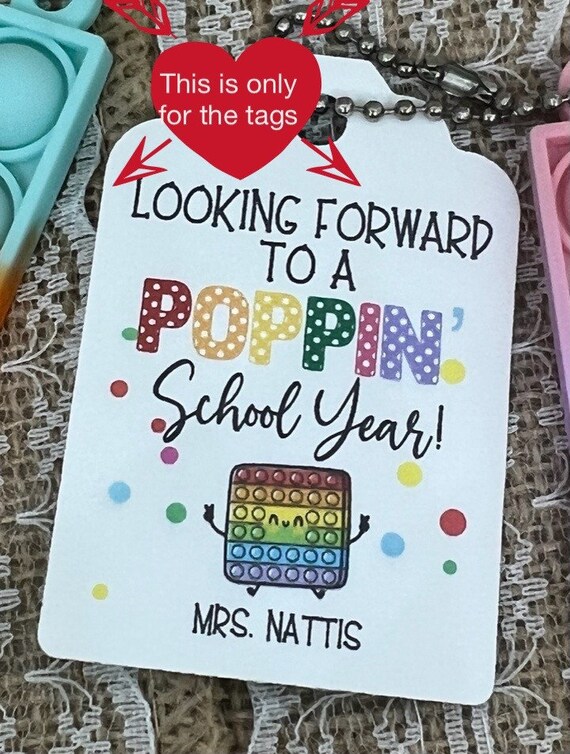 Pop It BACK TO SCHOOL Fidget Poppin for Boys Girls Kids - Etsy