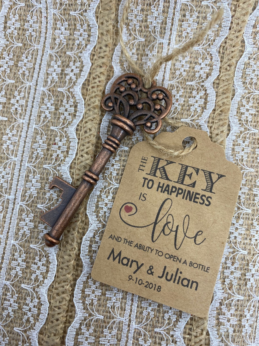 Key Bottle Openers AND Tags, Wedding Favors, Skeleton Key Favors, Key ...