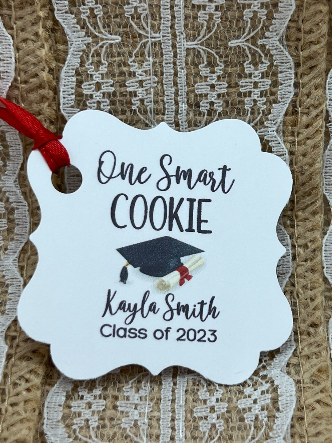 Smart Cookie Graduation Personalized Favor Tag Graduation Favor Tags ...