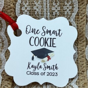 Smart Cookie Graduation Personalized Favor Tag Graduation Favor Tags ...
