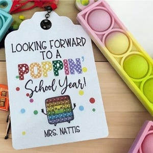 Pop It BACK TO SCHOOL, Fidget Poppin for Boys Girls Kids, Class ...