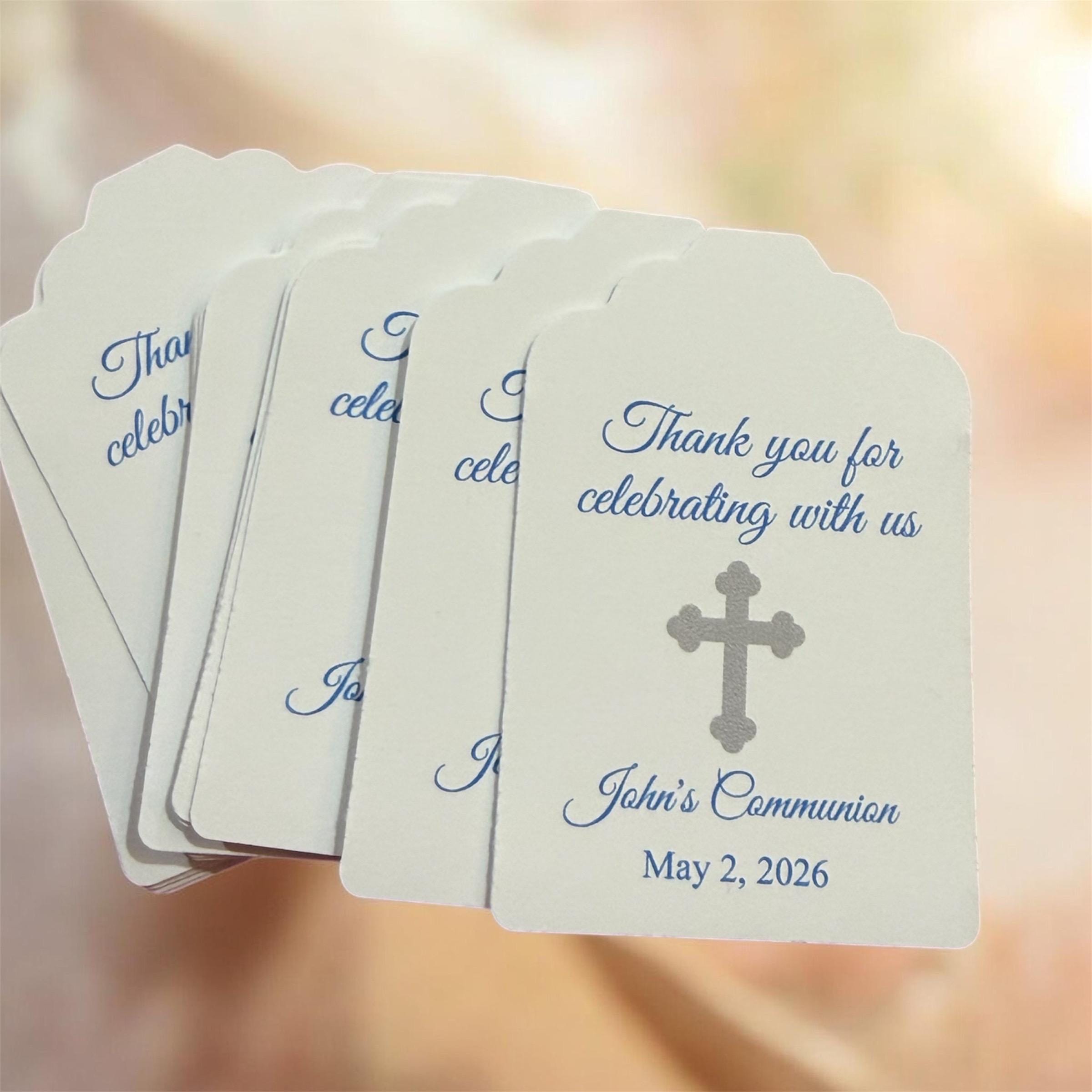 Personalized First Communion Favor Tags, Boy Communion, Girl Communion ...