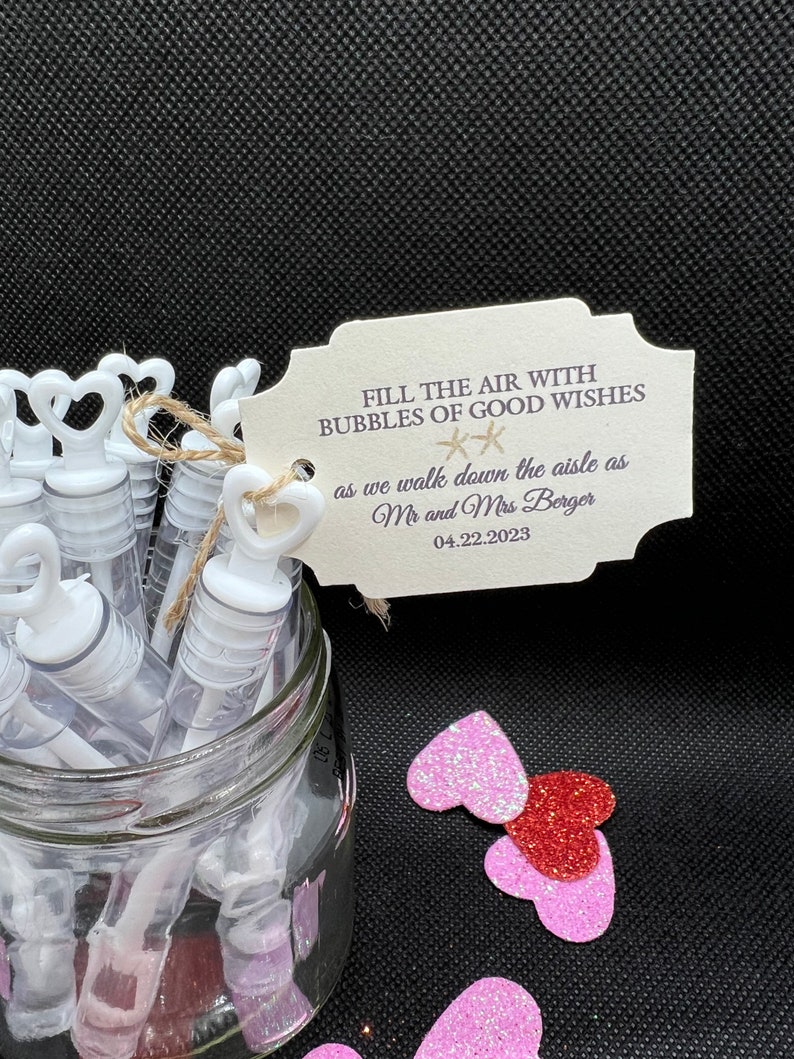 Bubbles Favor Tags Wedding Tags Thank You Tags Favor Tags - Etsy