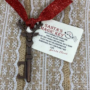 Santa's Magic Key, Cute Santa's Magic Key, Handmade Father Christmas ...