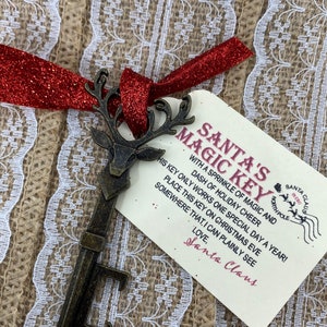 Santa's Magic Key, Cute Santa's Magic Key, Handmade Father Christmas ...