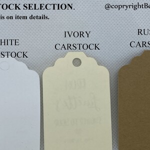 Fan Tags, Personalized Favor Tags, Wedding Tags, Love, Thank You Tags ...