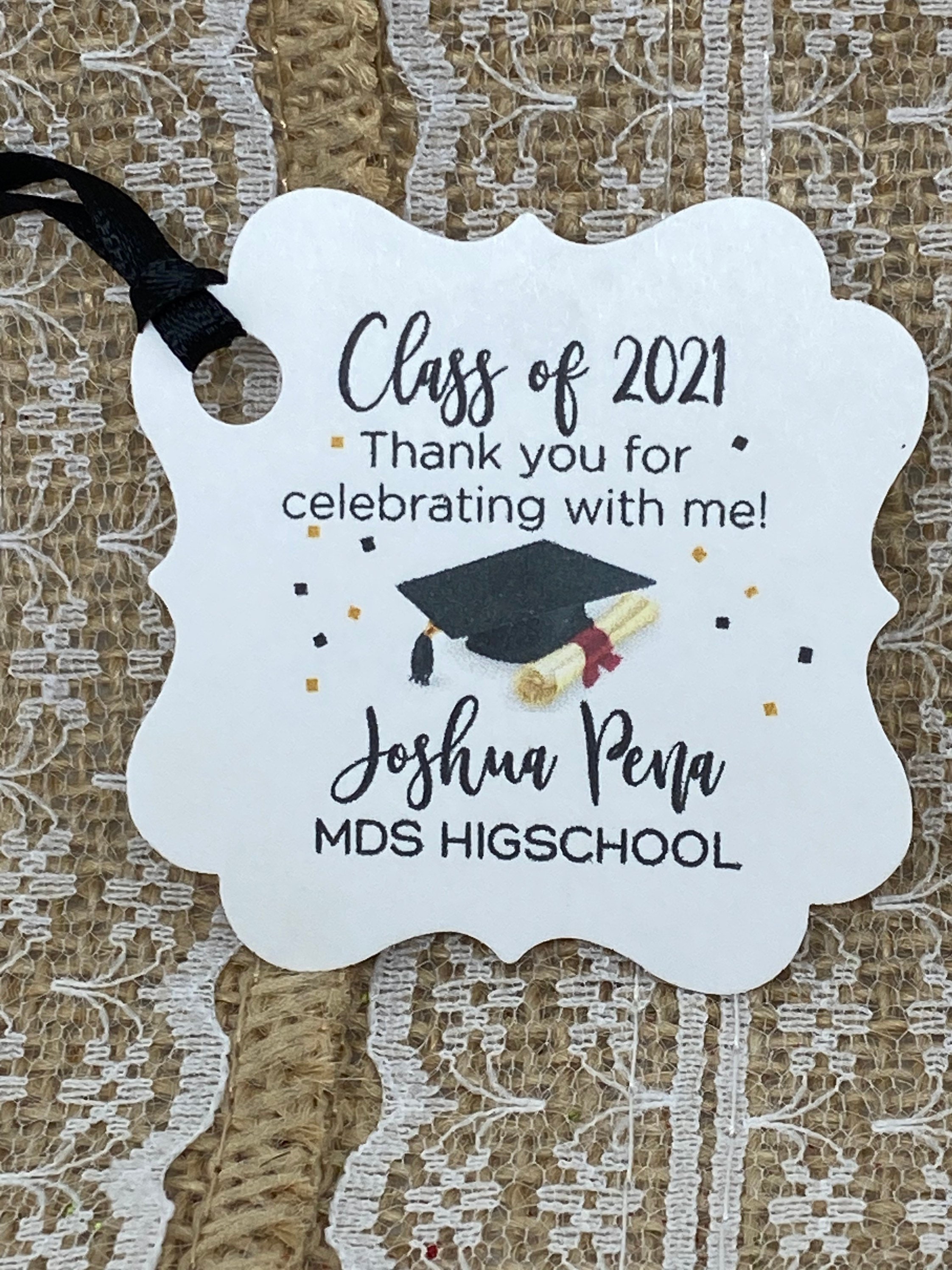 Graduation Favor Tags Thank You tags Gift tags Graduation | Etsy