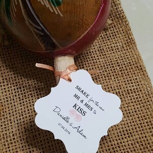 Maracas Favor Tags, 2x2", Wedding Tags, Thank You Tags, Favor Tags ...