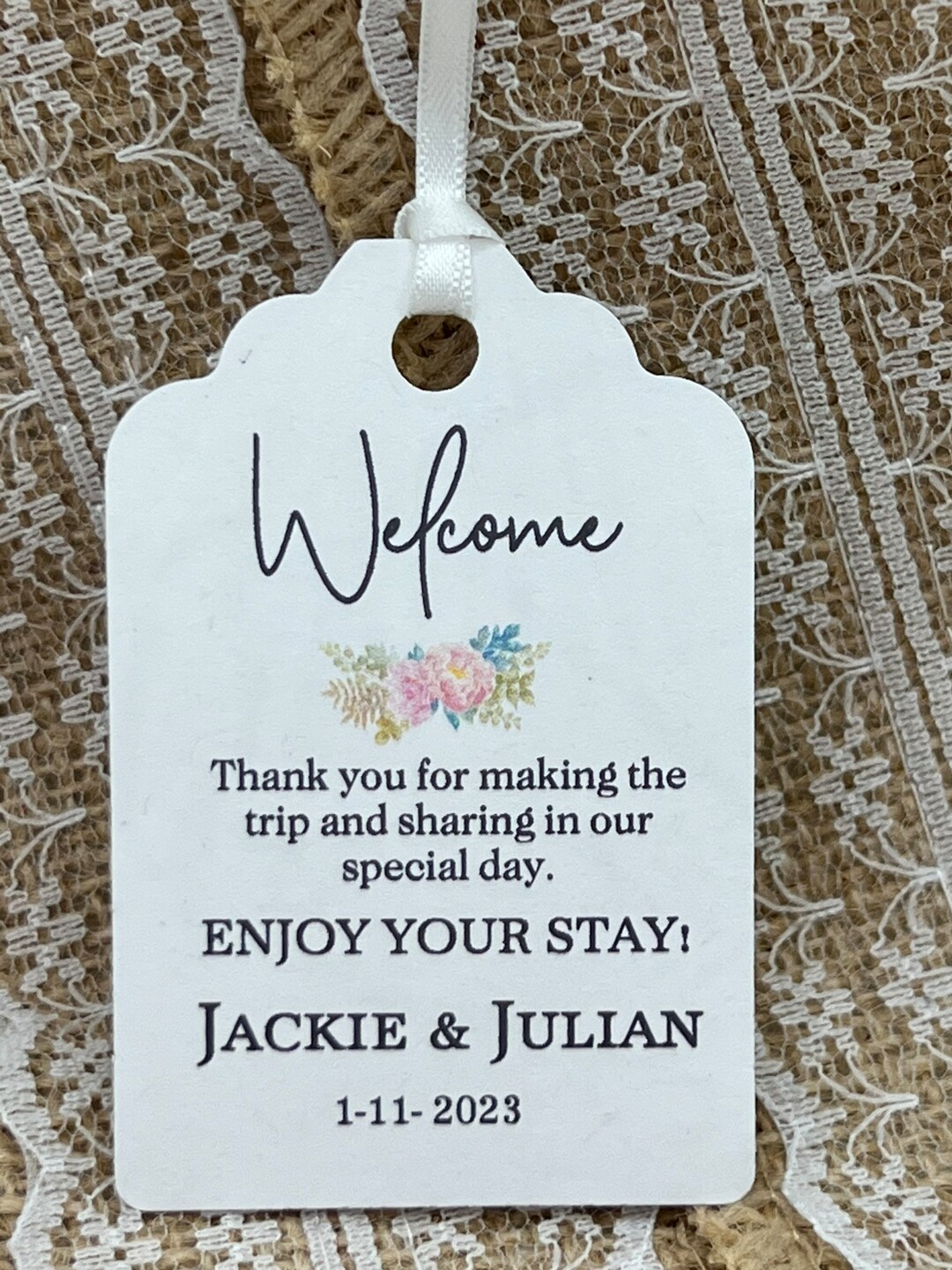 Wedding Welcome Tags, Wedding Tags, Gift Tags, Welcome Tag, Hotel Gift ...
