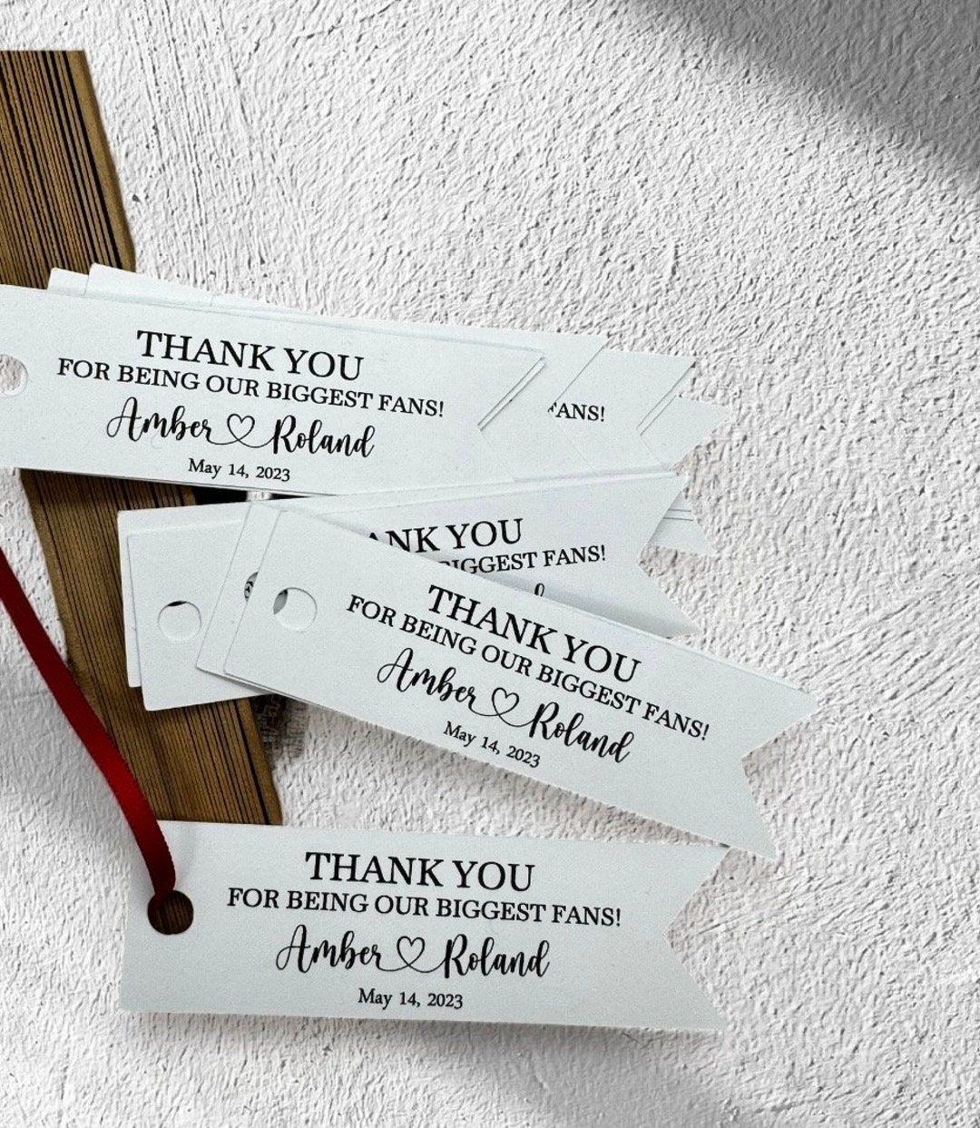 Fan Tags, Personalized Favor Tags, Wedding Tags, Love, Thank You Tags ...