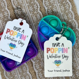 Pop It Valentine Cards, Fidget Valentines Poppin for Boys Girls Kids ...