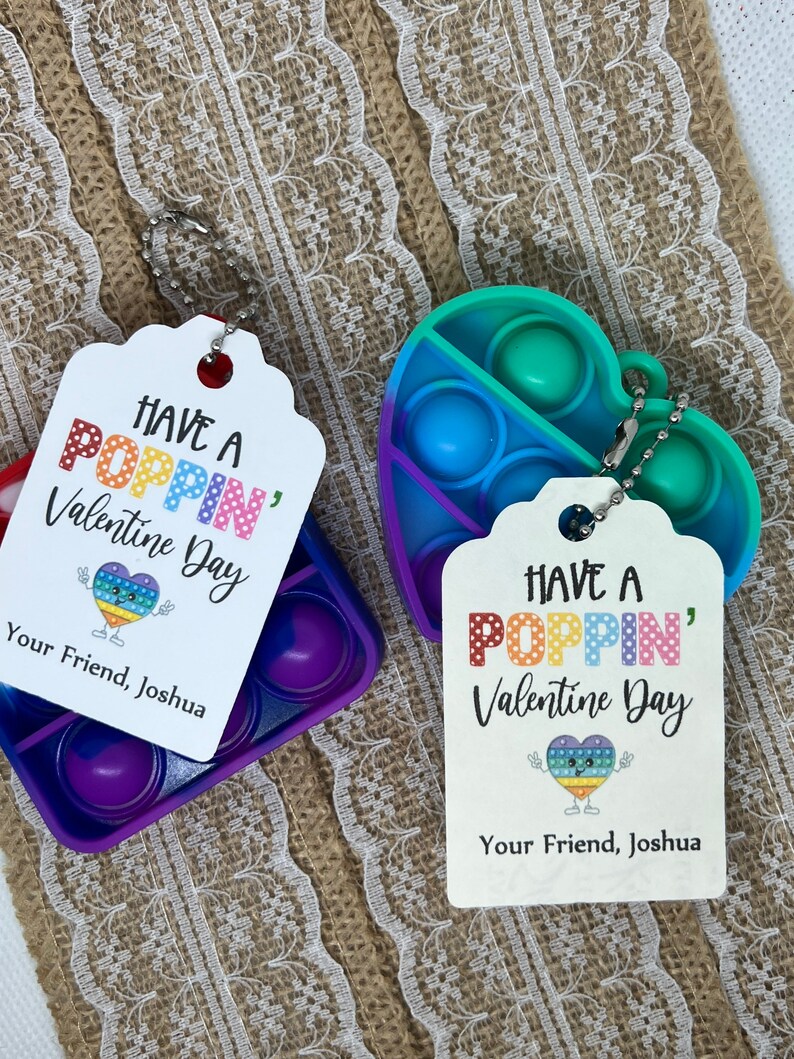 Pop It Valentine Cards Fidget Valentines Poppin for Boys - Etsy