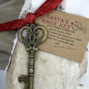 Santa's Magic Key, Cute Santa's Magic Key, Handmade Father Christmas ...