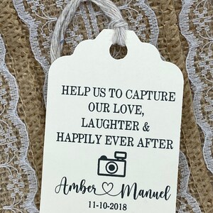 Disposable Camera, Disposable Wedding Camera Favor Tags, 2.5"l X1.8"w ...