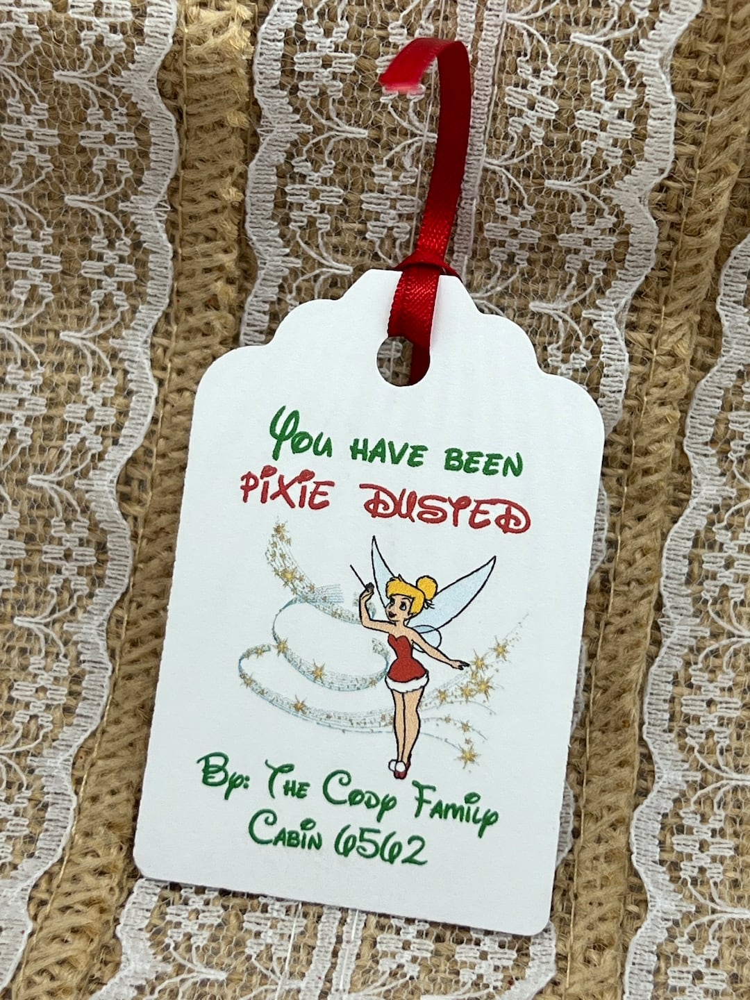 Pixie Dust Gift Tag, Pixie Dust Cruise, FE Tag, Pixie Dust Gift Tag, Disney Cruise Christmas ...