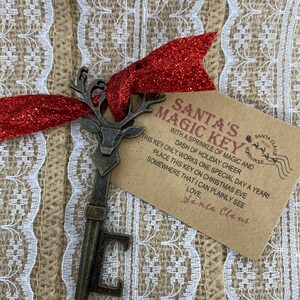 Santa's Magic Key, Cute Santa's Magic Key, Handmade Father Christmas ...