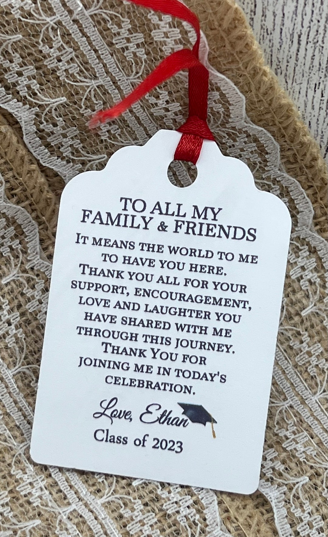 Graduation Favor Tags, Thank You Tags, Gift Tags, Graduation Tags ...