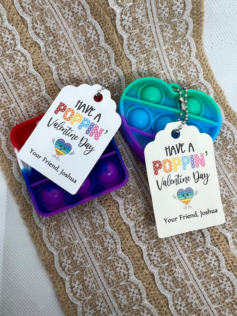 Pop It Valentine Cards Fidget Valentines Poppin for Boys - Etsy