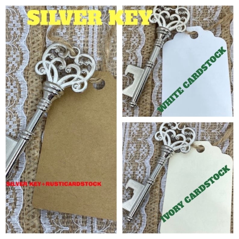 Key Bottle Openers AND Tags Housewarming Party Skeleton Key - Etsy