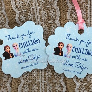 Personalized Frozen 2 Favor Tags, Thank You Tags (set of 20) - Etsy