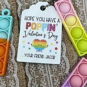 Pop It Valentine Cards, Fidget Valentines Poppin for Boys Girls Kids ...