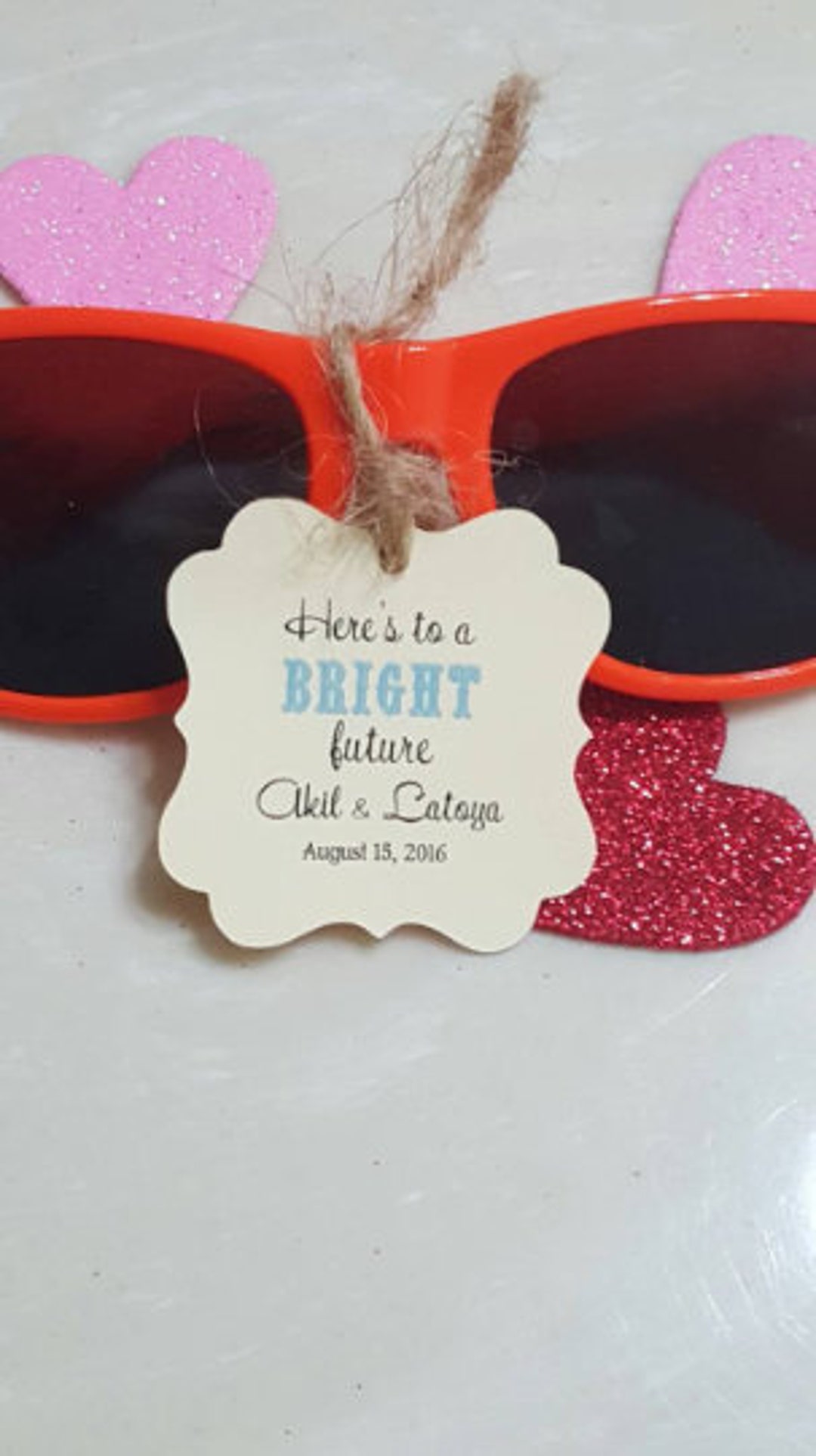 Sunglasses Favor Tags, Wedding Tags, Thank You Tags, Favor Tags, Gift ...