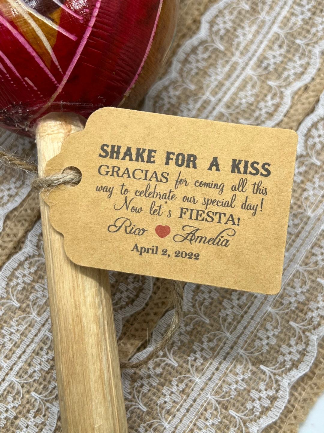 Maracas Favor Tags Wedding Tags Thank You Tags Favor Tags - Etsy