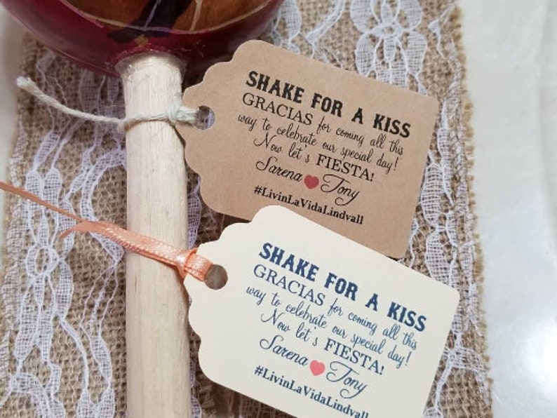 Maracas Favor Tags Wedding tags Thank You tags Favor tags | Etsy