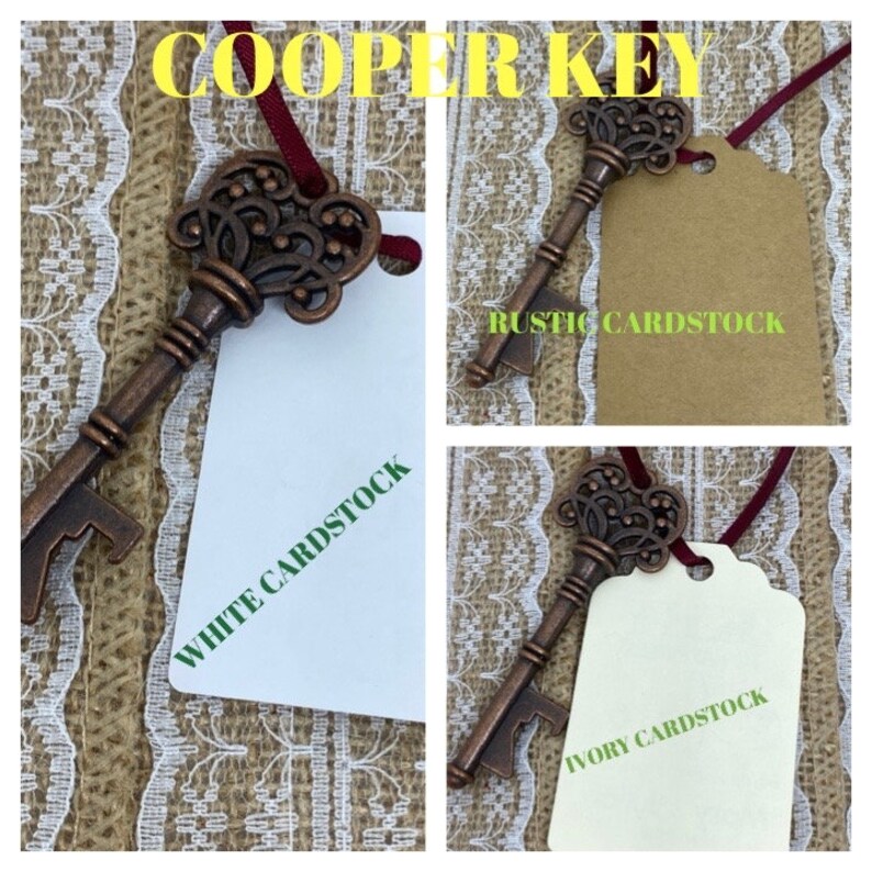 Key AND Tags, Bottle Opener Tags, Wedding Favors, Skeleton Key Favor ...