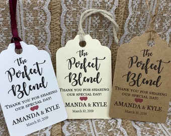 Fan Tags, Personalized Favor Tags, Wedding Tags, Love, Thank You Tags ...