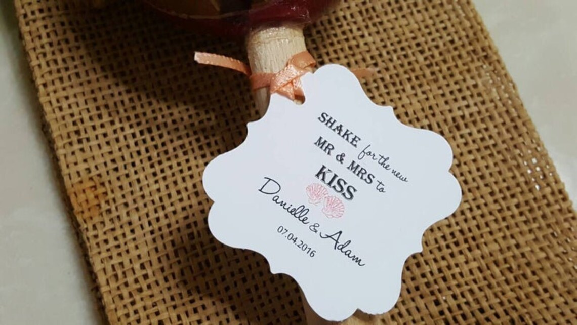 Maracas Favor Tags, 2x2", Wedding Tags, Thank You Tags, Favor Tags ...