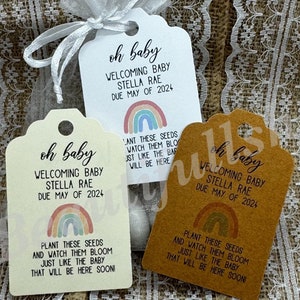 Rainbow Baby Shower Favor Tags Rainbow Cards Rainbow Baby Rainbow Baby ...