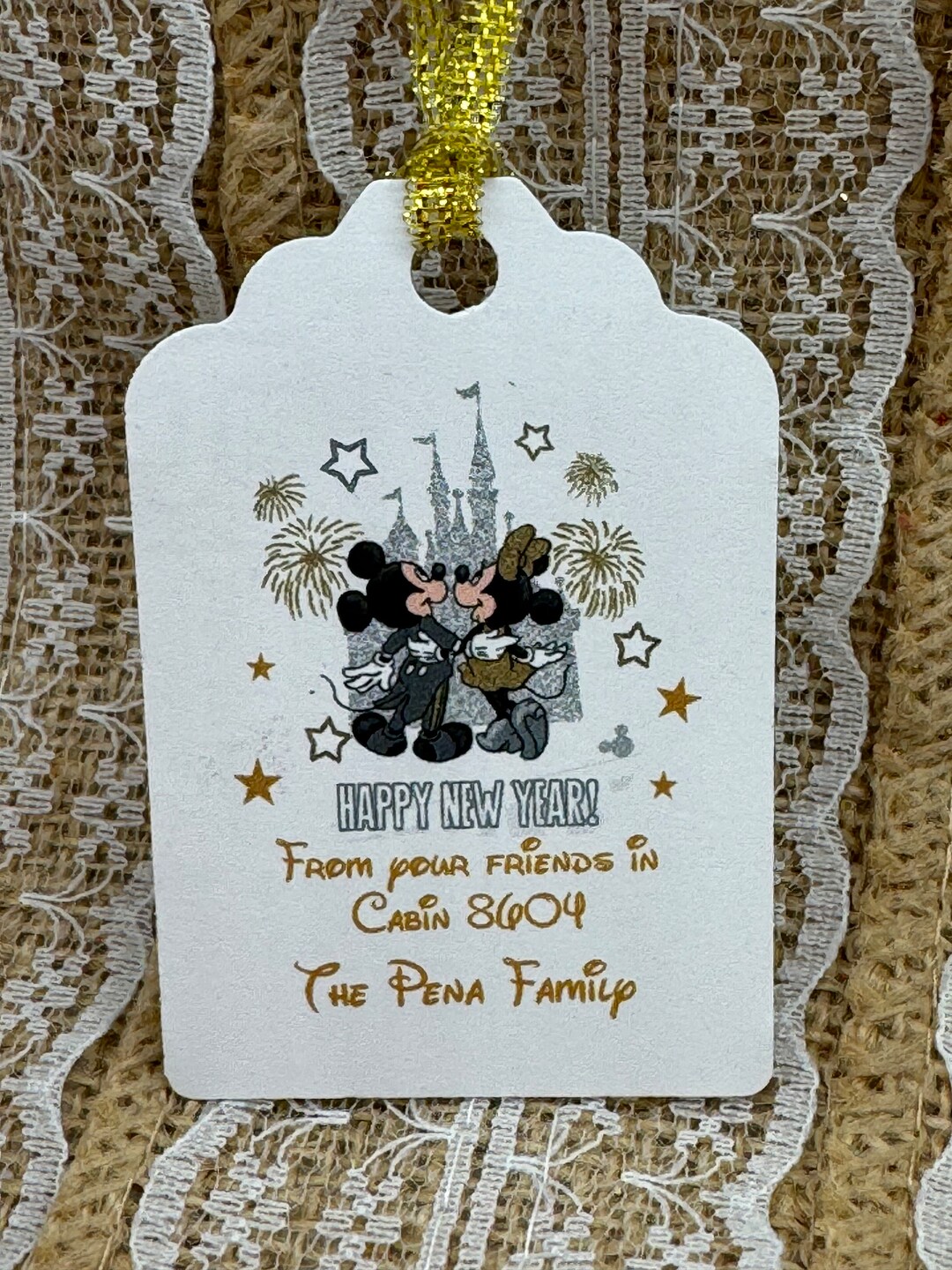 New Year Disney Tags, New Year Cruise, FE Tag, New Year Gift Tag ...