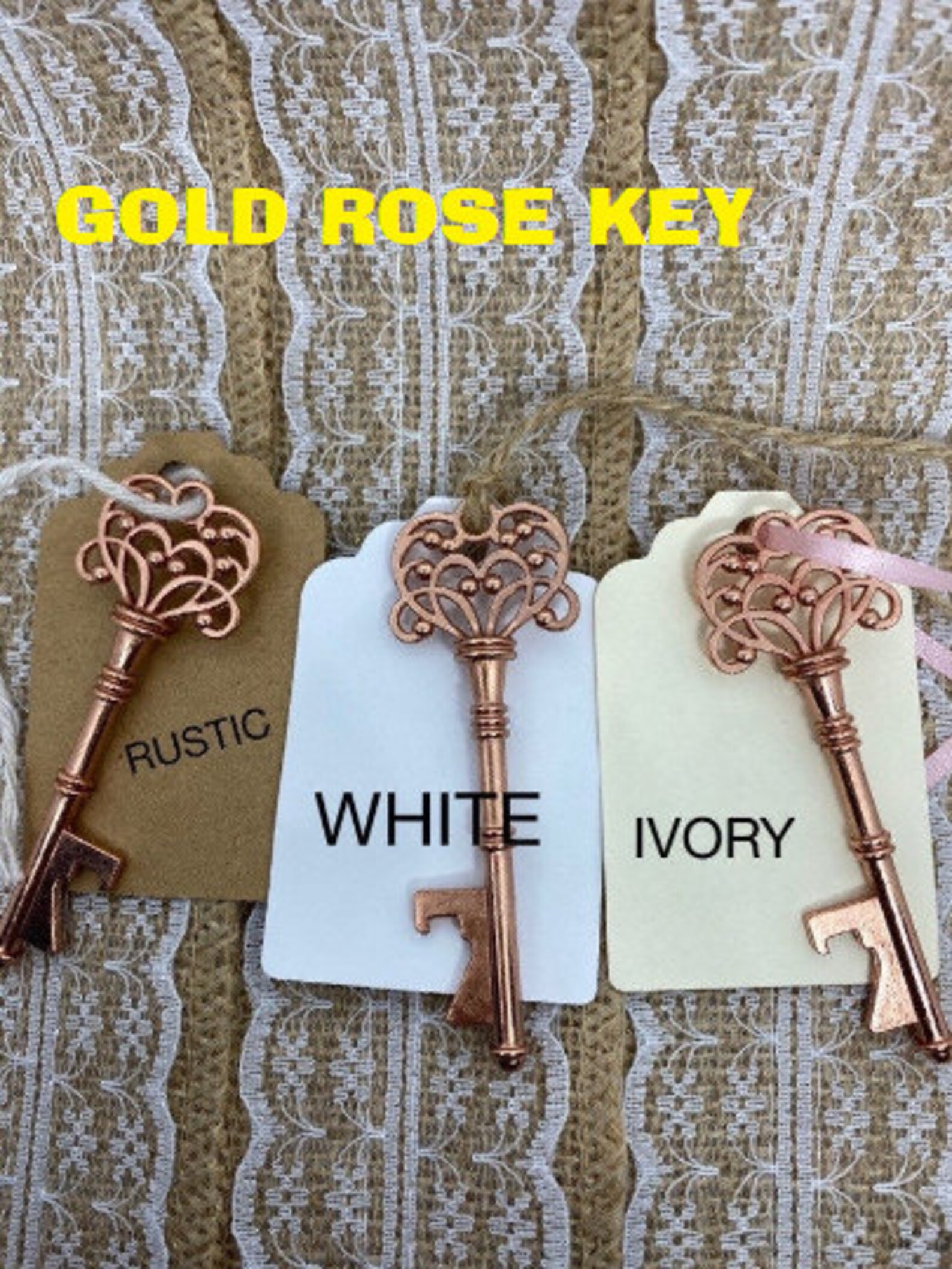 Key AND Tags, Bottle Opener Tags, Wedding Favors, Skeleton Key Favor ...