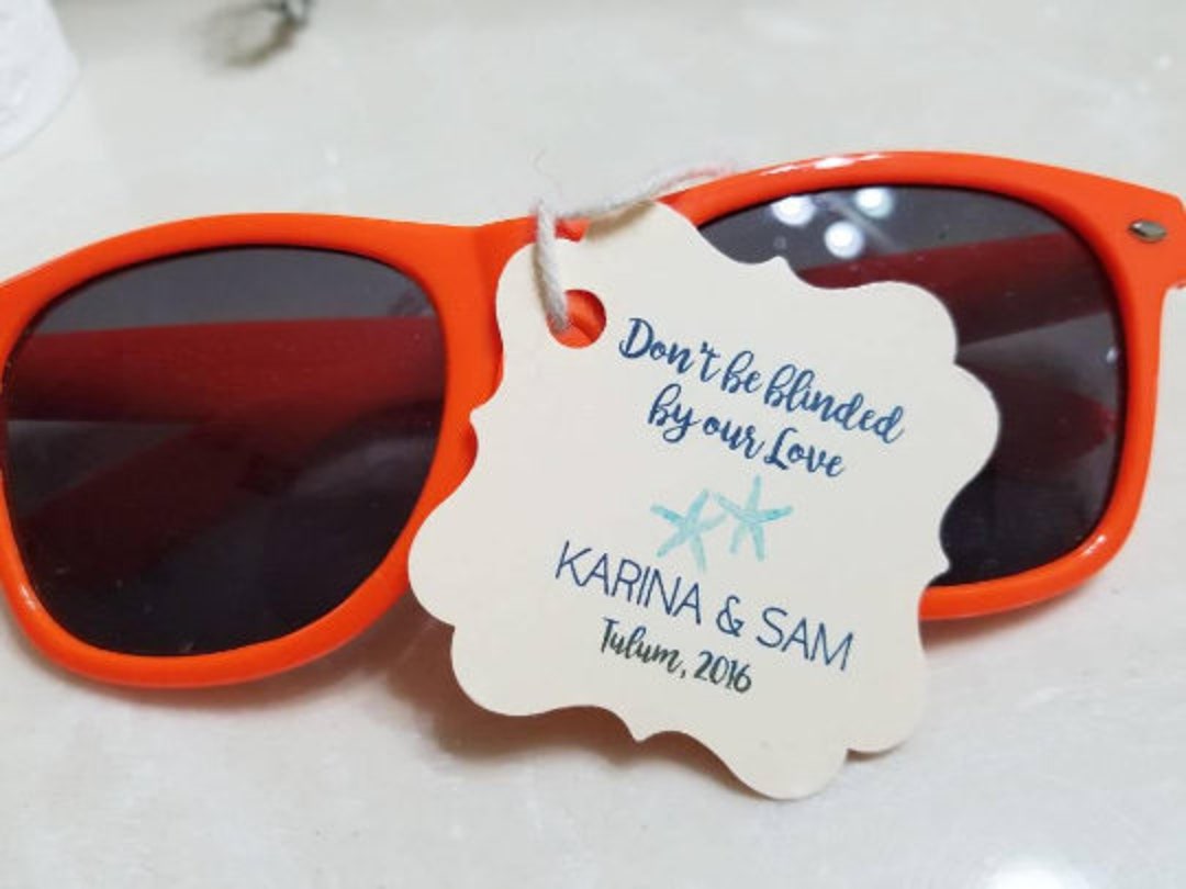 Sunglasses Favor Tags, Wedding Tags, Thank You Tags, Favor Tags, Gift ...