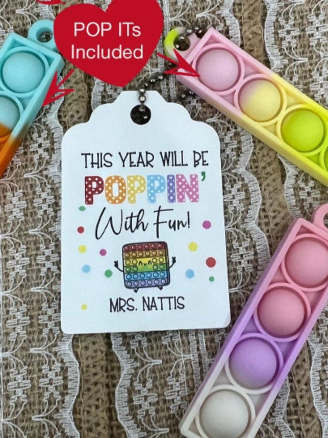 Pop It BACK TO SCHOOL, Fidget Poppin for Boys Girls Kids, Class ...