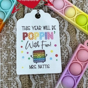 Pop It BACK TO SCHOOL, Fidget Poppin for Boys Girls Kids, Class ...