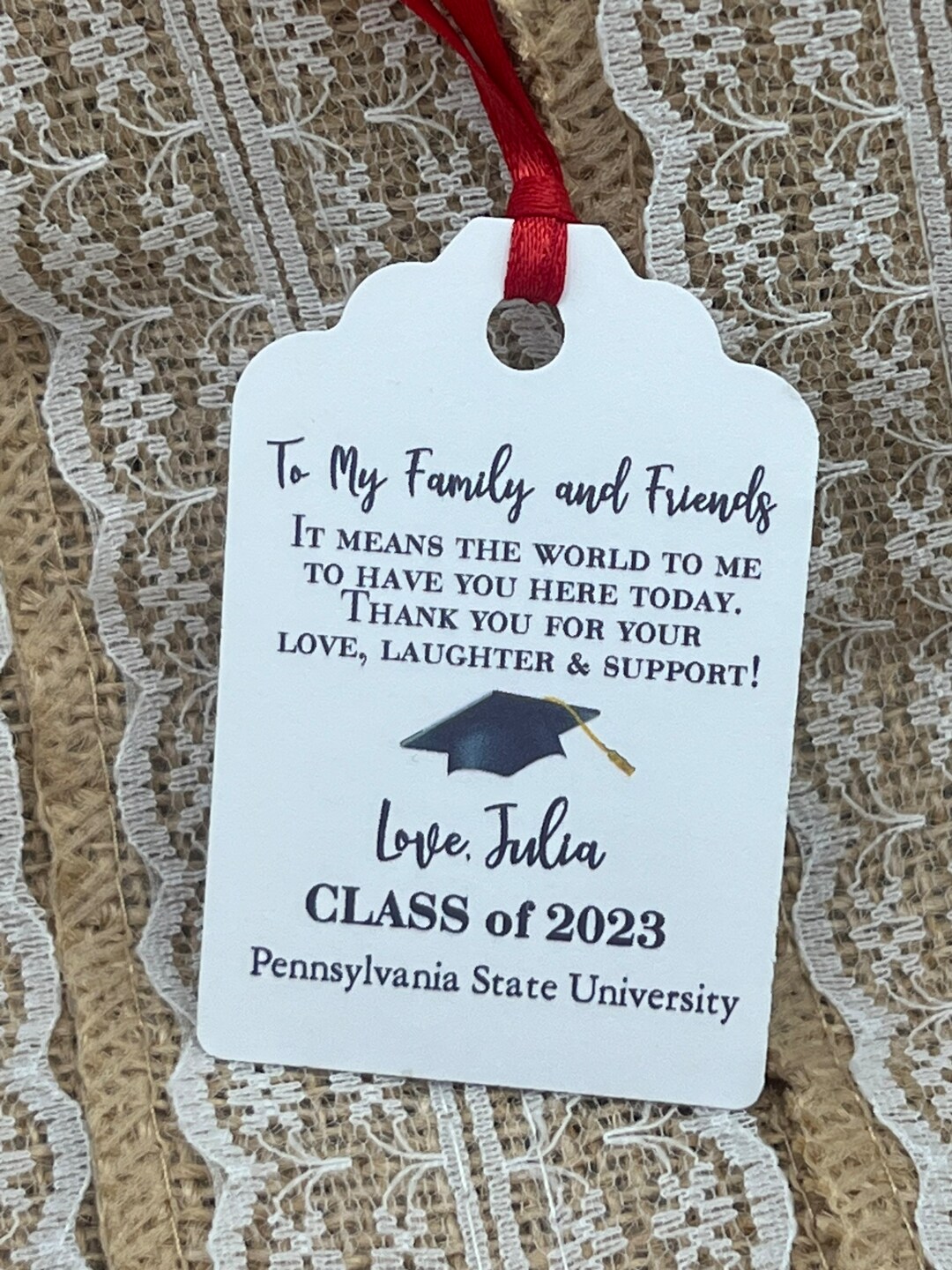 Graduation Favor Tags, Thank You Tags, Gift Tags, Graduation Tags - to ...