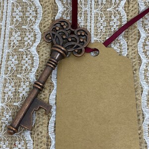 Key Bottle Openers AND Tags, Wedding Favors, Skeleton Key Favors, Key ...