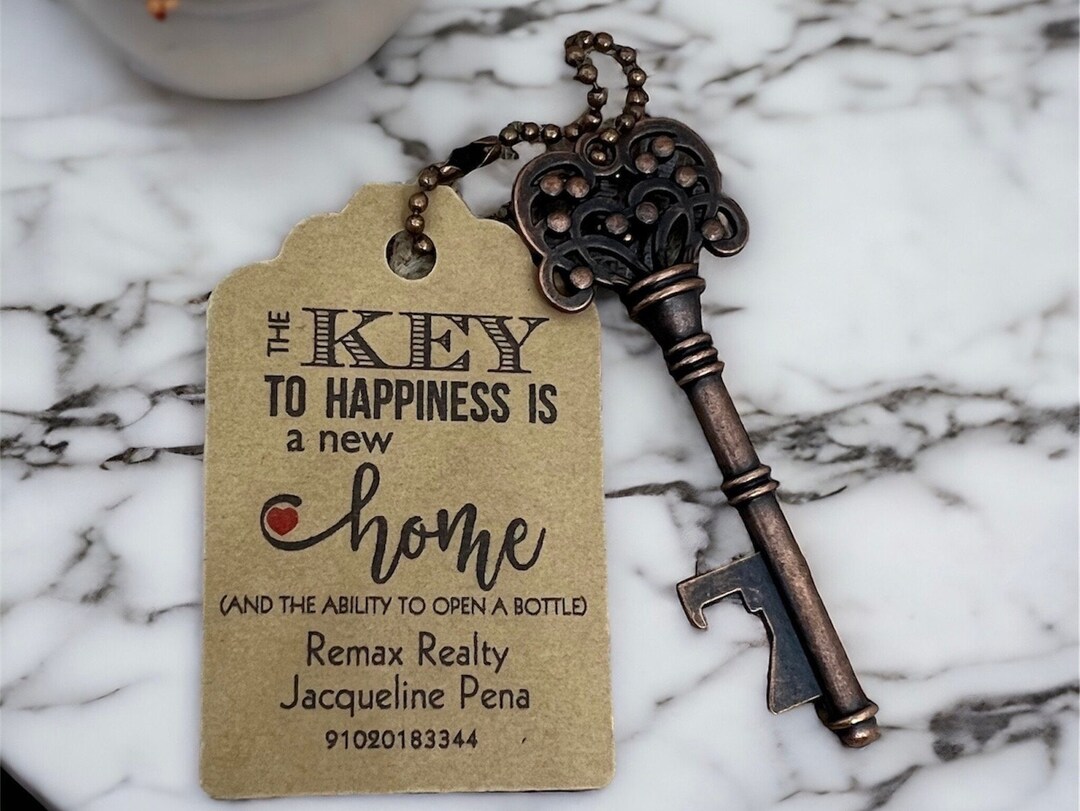 Key Bottle Openers AND Tags, Real Estate Closing GIFT, Bottle Opener ...