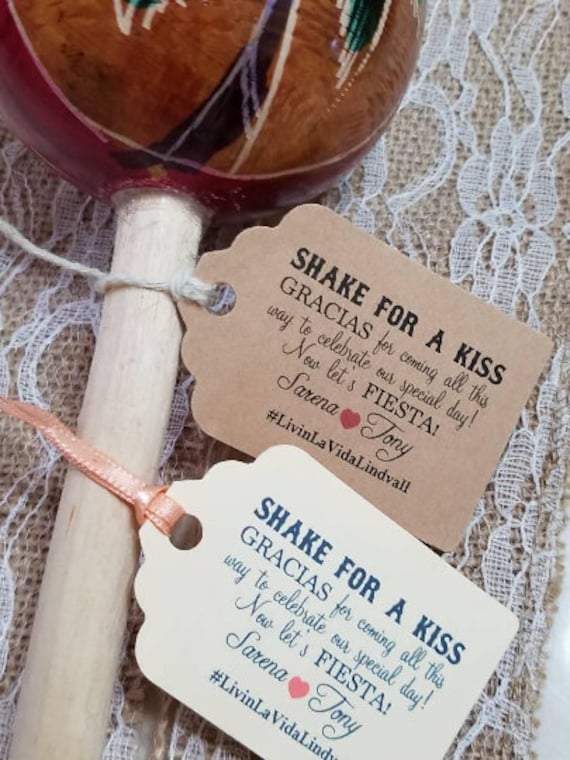 Maracas Favor Tags Wedding tags Thank You tags Favor tags | Etsy