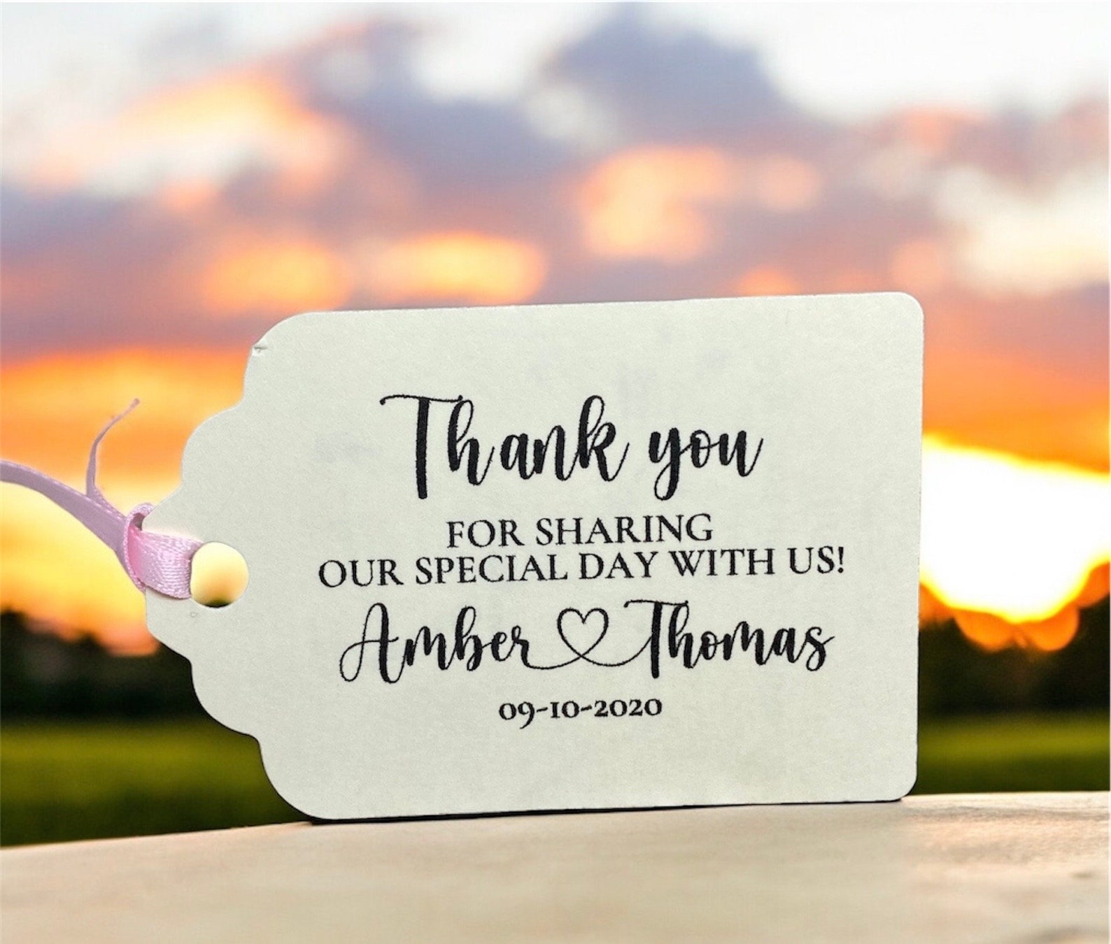 Wedding Tags, Wedding Favors Tags, Wedding Thank You Tags, Custom Gift ...