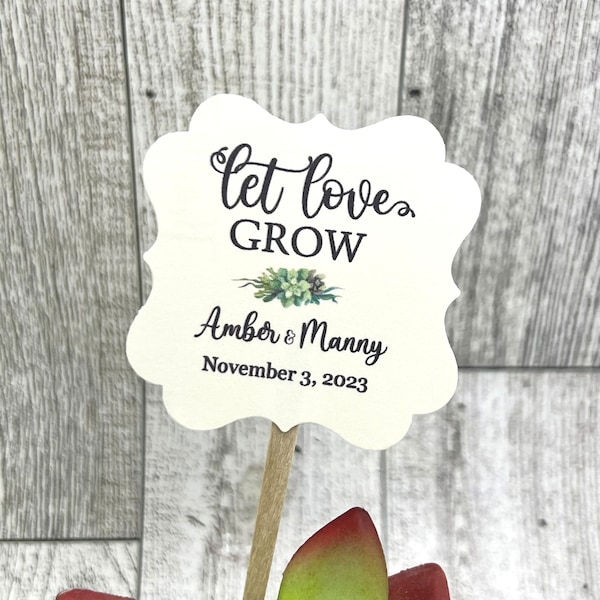 Let Love Grow Wedding Favors - Etsy