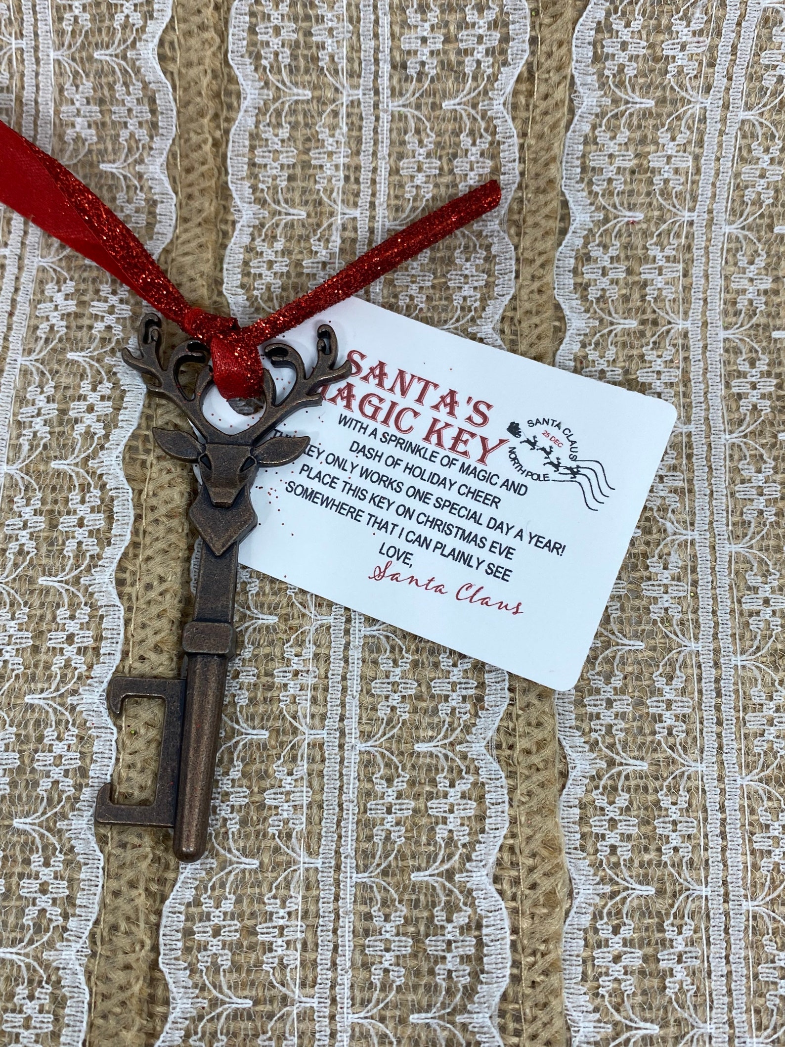 Santa's Magic Key Cute Santa's Magic Key Handmade - Etsy
