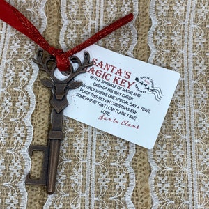 Santa's Magic Key, Cute Santa's Magic Key, Handmade Father Christmas ...