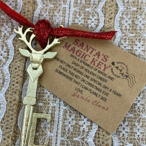 Santa's Magic Key, Cute Santa's Magic Key, Handmade Father Christmas ...
