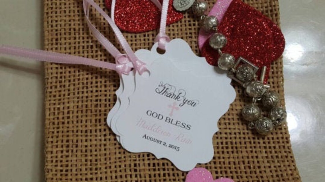 First Communion Favor Tags Girl First Holy Communion Tags - Etsy