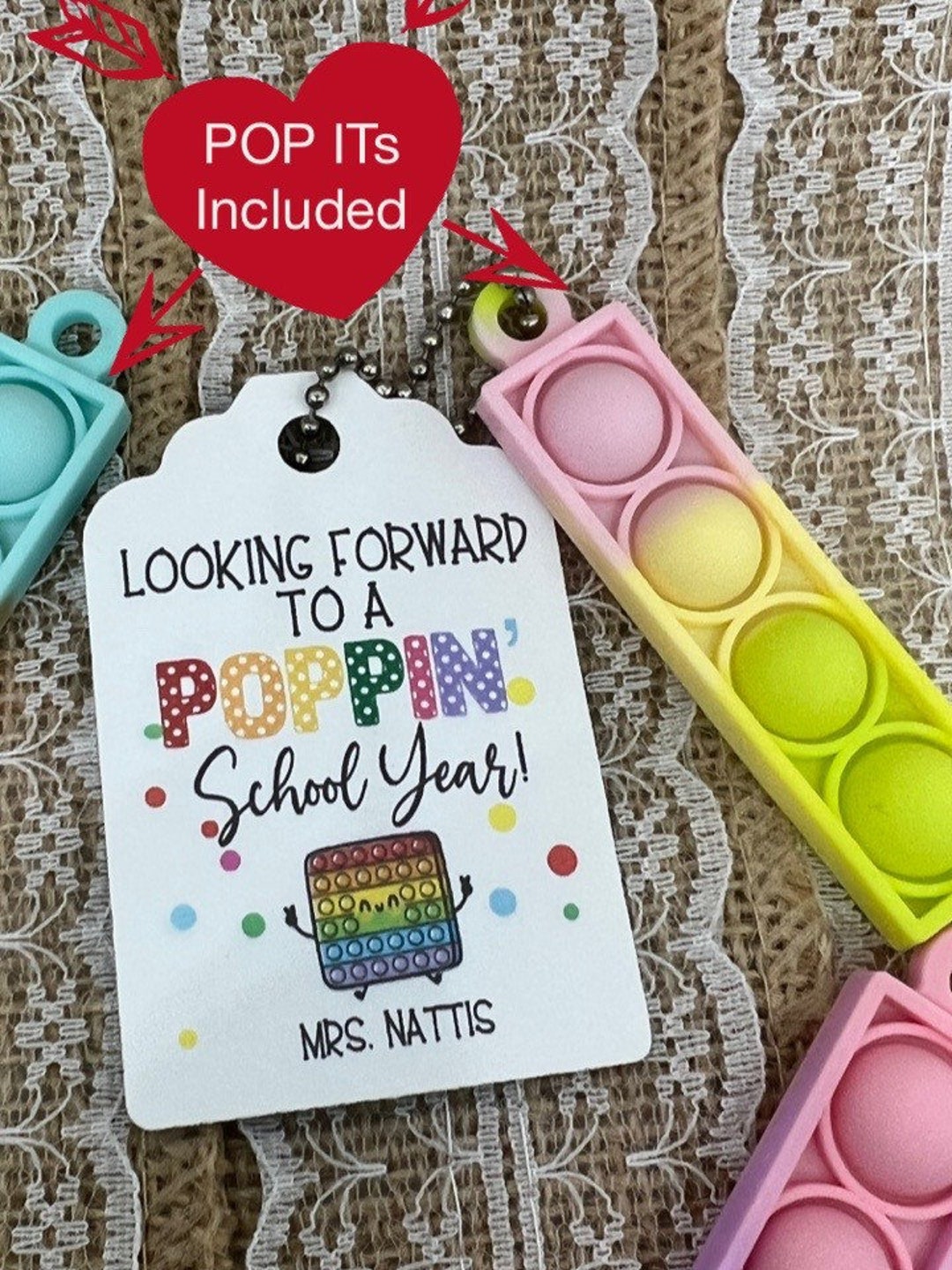 Pop It BACK TO SCHOOL, Fidget Poppin for Boys Girls Kids, Class ...