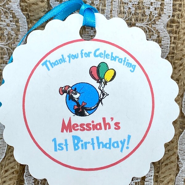 Dr Seuss Thank You Tags - Etsy