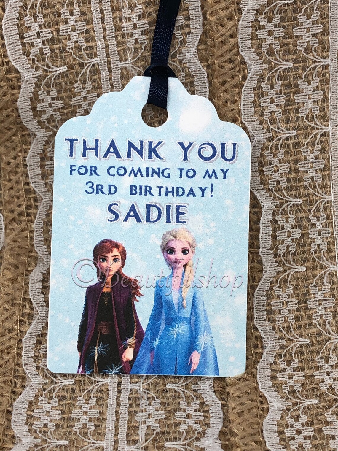 Personalized Frozen 2 Birthday Favor Tags, Elsa and Anna, Set of 20 - Etsy